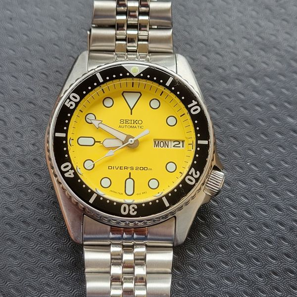 rare seiko diver's 200m auto Skx013 (7s26-0030) yellow | WatchCharts ...