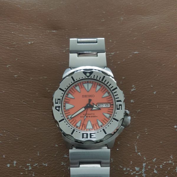 SOLD: SEIKO Orange Monster SRP309 SS Bracelet + Rubber | WatchCharts ...