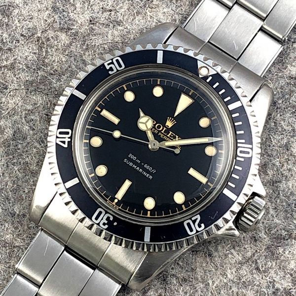 FS: Rolex Submariner ref 5513 Double Silver Exclamation Ch Ring Gilt ...
