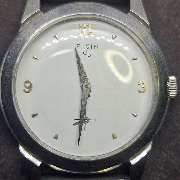 Vintage Elgin 17-Jewel Manual Wind Wristwatch - Stainless Steel ...