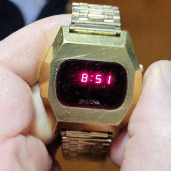 Vintage 1970's Bulova Computron Digital Wrist Watch | WatchCharts ...