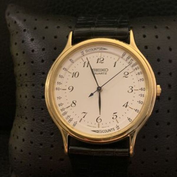 Rare NOS Men’s Seiko Doctor Pulsometer Dress Watch 5S21-8A19 Gold ...