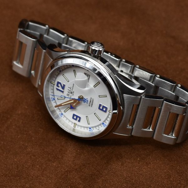 Ball Fireman Racer Blue Enamel For SALE!! | WatchCharts Marketplace