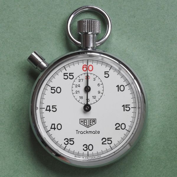 Vintage Heuer Trackmate Ref. 592 with original box and warranty booklet ...