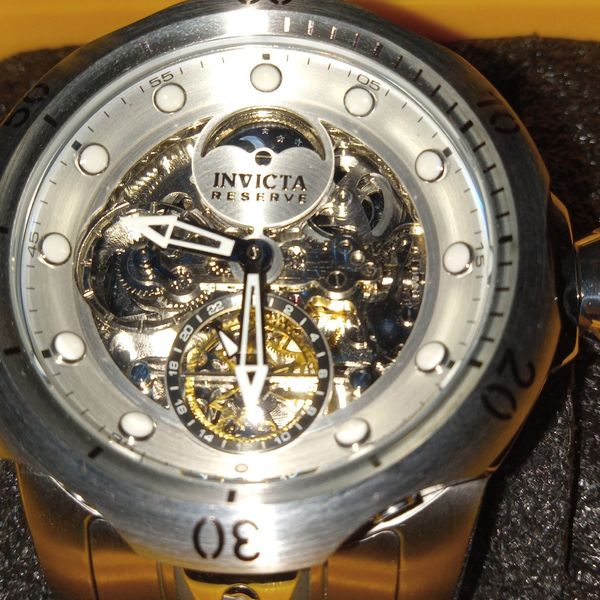 Invicta Reserve Venom Automatic Skeletonized Sun/Moon Watch Model 43898 ...