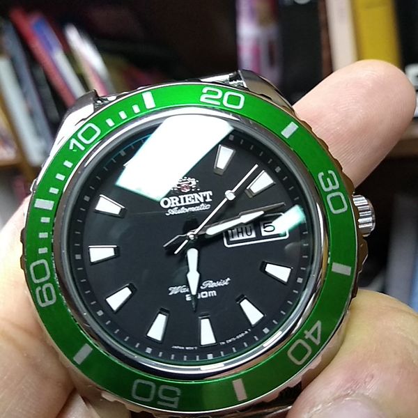 FS: Orient Mako XL (green) with double dome sapphire + green AR ...