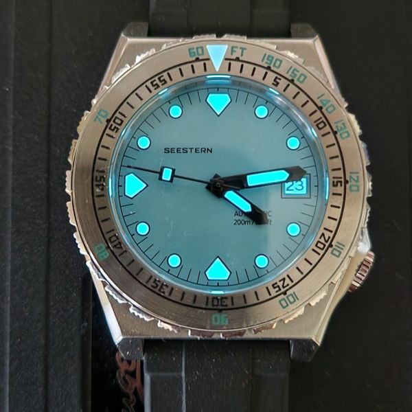 FS: Seestern Sub 600T homage Aquamarine/Tiffany blue | WatchCharts ...