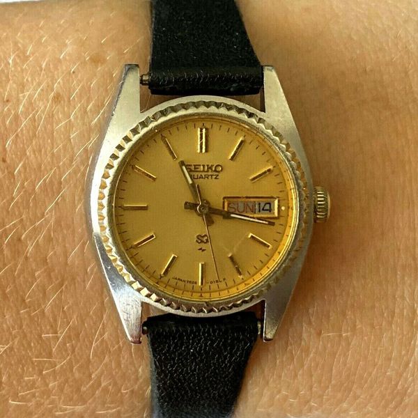 Vintage Seiko Quartz 2626 0150 Ladies Watch Runs New Battery Two Tone ...