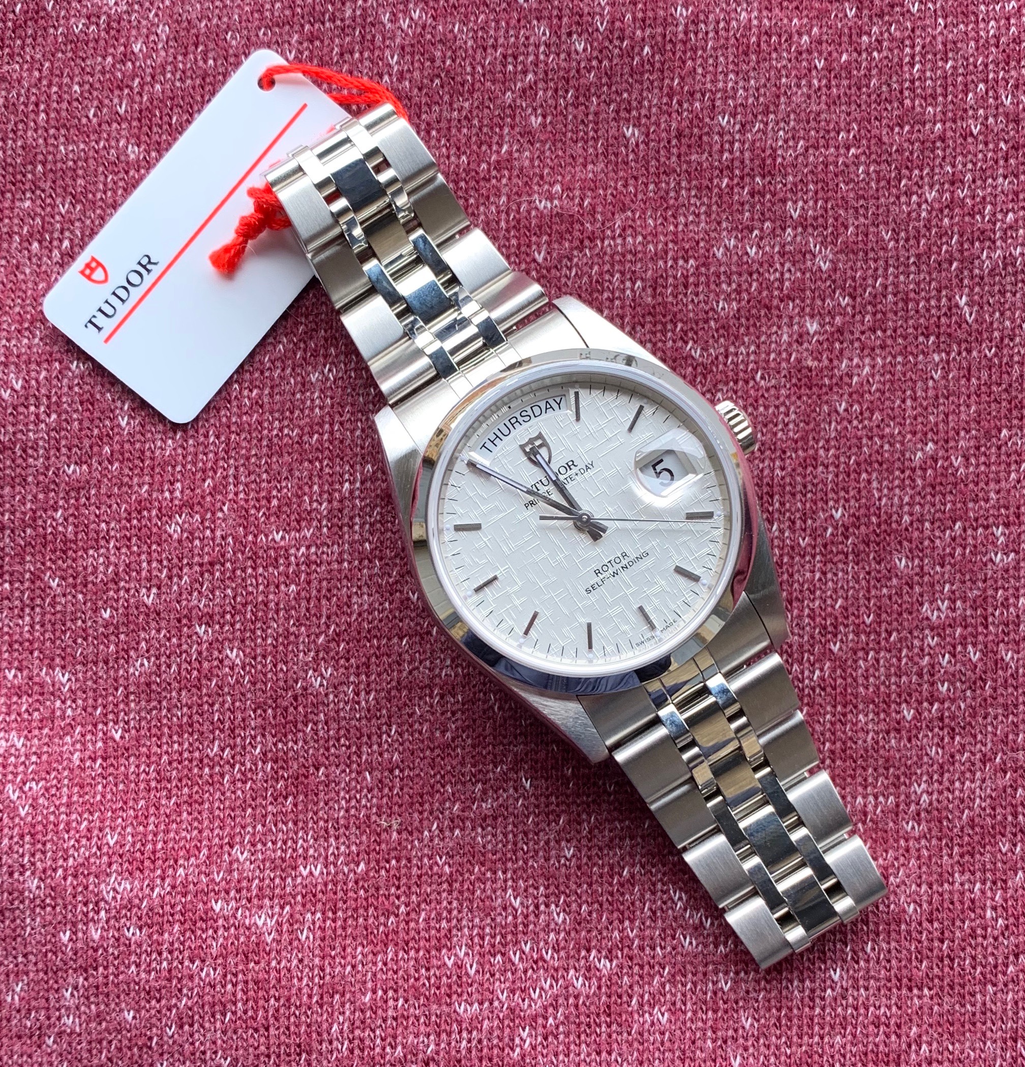[WTS] New Unworn Tudor Prince Date Day 76200 Linen Dial B&P | WatchCharts