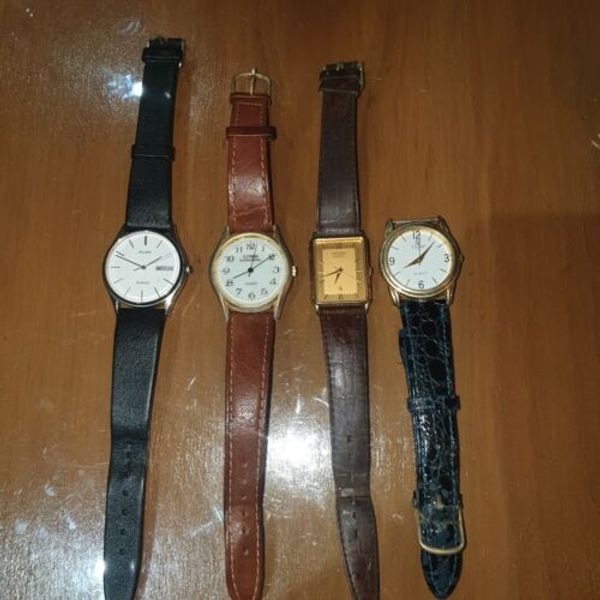 Vogue 18kt Gold Plated Citizen,citron, AlBA 4 Vintage Watches As Photo ...