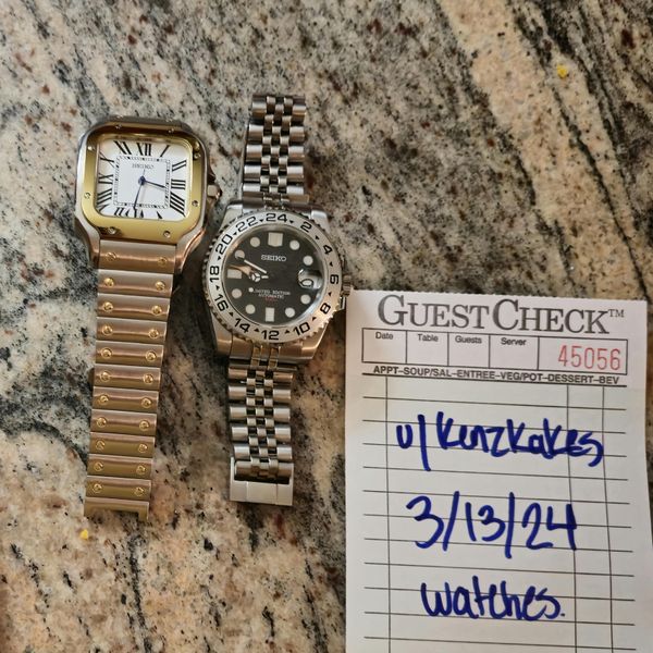 [WTS] Custom Seiko Seigaiha Dial 'Explorer II' 39mm & Seiko 'Santos ...