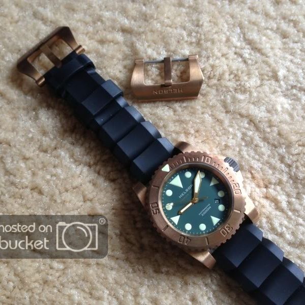 FS: Helson Bronze Sharkdiver 45 (GREEN DIAL) | WatchCharts