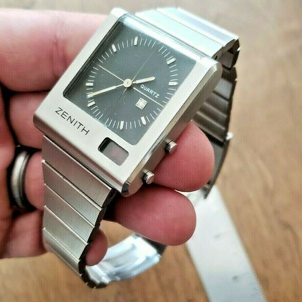 Original Zenith Futur Time Command 1976 - Stainless, RARE - WORKS, new ...