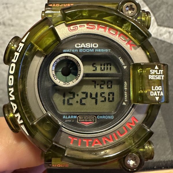 Casio G-SHOCK FROGMAN DW-8200 Quartz Watch Translucent Green ...