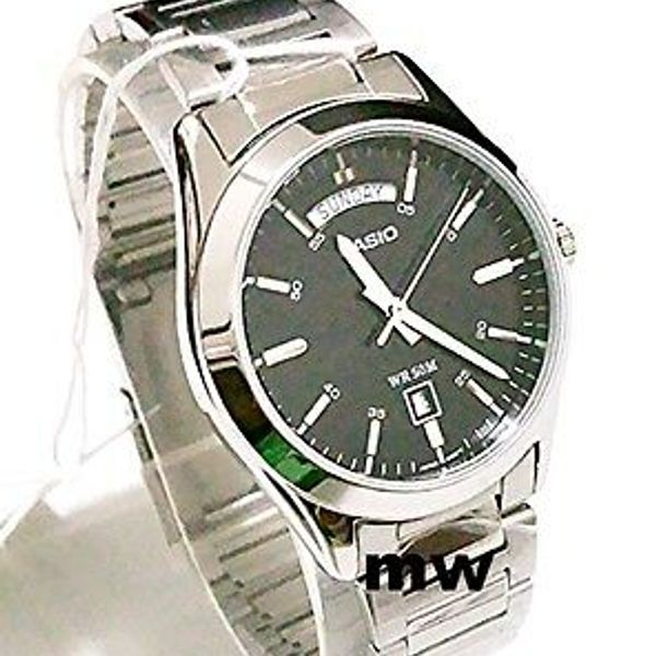 Latest Genuine Casio Mtp 1370d 1a1 Mens 50m Day Date Analog Quartz Dress Watch Watchcharts