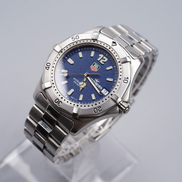 Rare TAG Heuer WK1113 Mild Seven Dial Blue Men's Quartz Watch 38mm ...