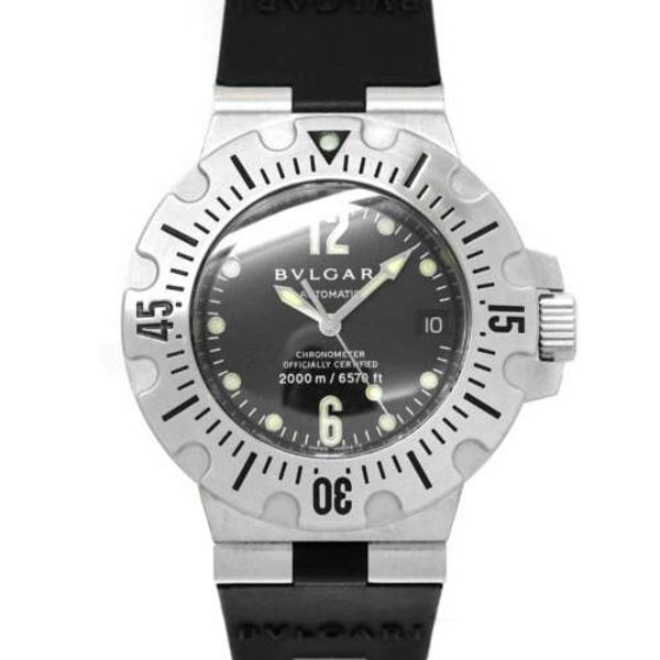 BVLGARI Diagono Scuba Professional SD42S Automatic Black Dial Mens 90128545 | WatchCharts ...