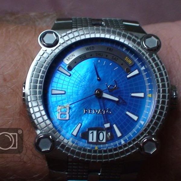 SOLD! Renato Vulcan, Blue MOP, Retrograde Day/Date! ONLY $199 ...