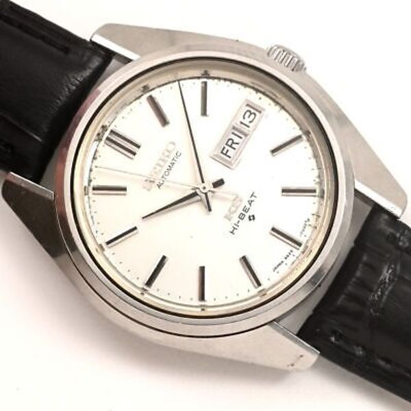 Vintage SEIKO King Seiko HI-BEAT 35mm Silver Dial Day/Date Automatic 5626-7000 | WatchCharts ...