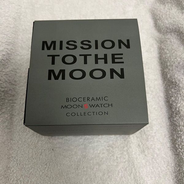 Omega X Swatch Mission to the Moon Watch Box - Moonphase - Empty Box ...