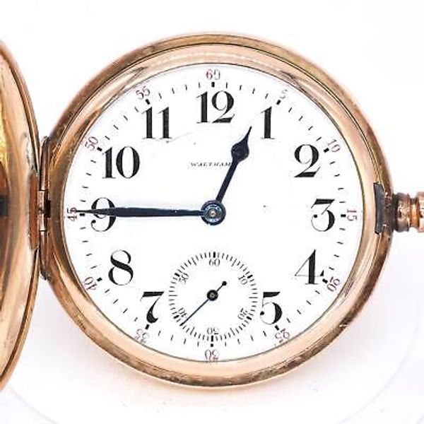 Waltham 14k Gold Filled Cronometro Supremo Grade 21 Jewels Hunter Pocket Watch | WatchCharts ...