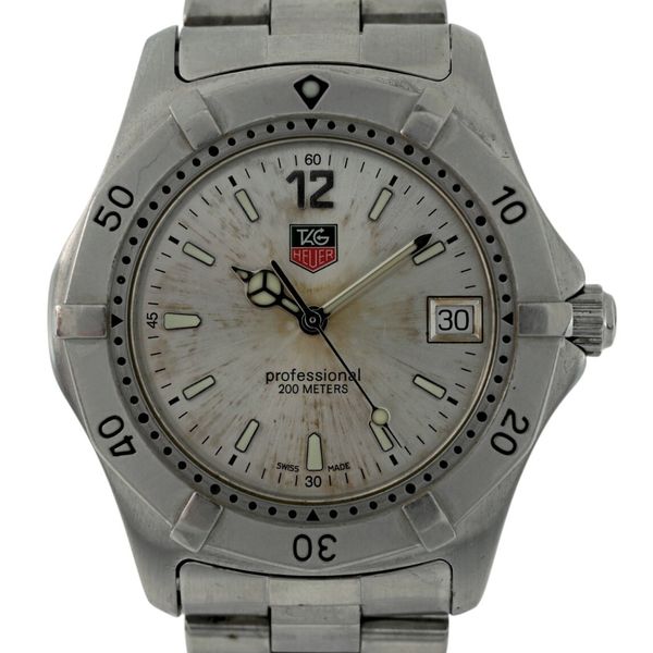Tag Heuer 38mm Men's Professional 2000 Series Silver Dial Watch! Ref ...