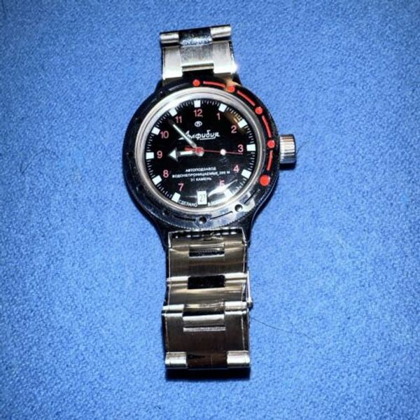 Soviet Automatic Watch Vostok AMPHIBIAN Vintage MILITARY Mens WATCH ...