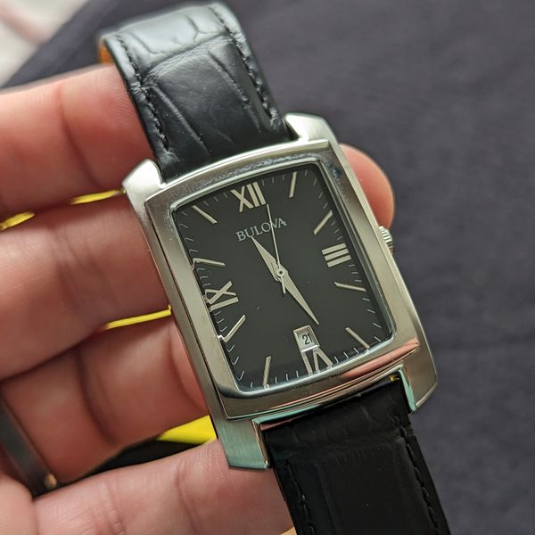 [WTS] Bulova Classic 96b269, black with black leather band | WatchCharts