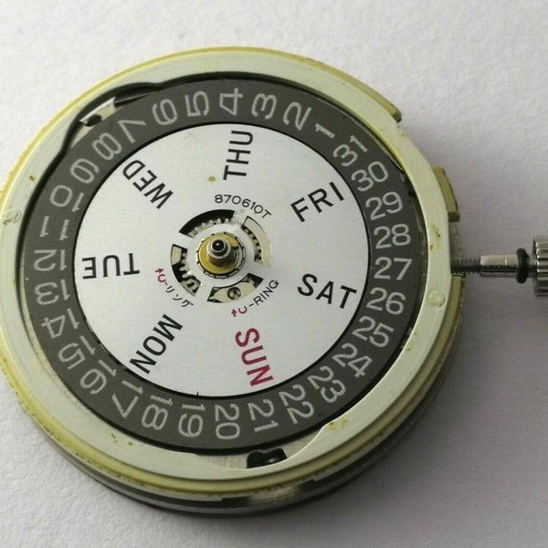 JAPAN MADE SEIKO AUTOMATIC MOVEMENT CALIBER NO 6119B WITH COMPLETE PART ...