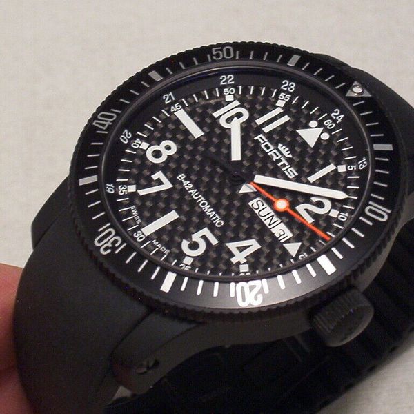 FORTIS B-42 TITANIUM OFFICIAL COSMONAUTS AUTOMATIC, CARBON DIAL, 44 MM ...