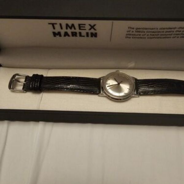 Timex Marlin Mens Hand Wind 1960s Reissue Watch | TW2R47900 ...