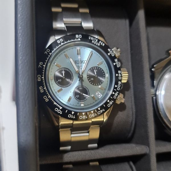 seiko mens watch chronograph Sunburst Dial | WatchCharts Marketplace