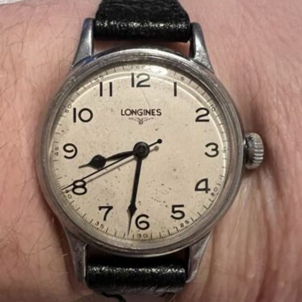 RARE Stainless Steel 1943 Longines 6B/159 WW2 RAF Pilot watch ref 2075 ...