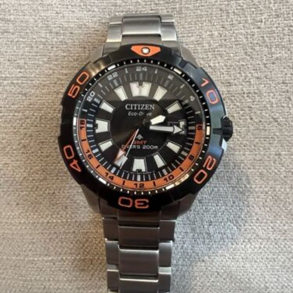 Citizen Promaster Eco Drive GMT 44mm Case Stainless with Silver ...