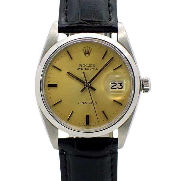 ROLEX Oysterdate Precision Hand-winding Date Watch 6694 Cal.1225 Year ...
