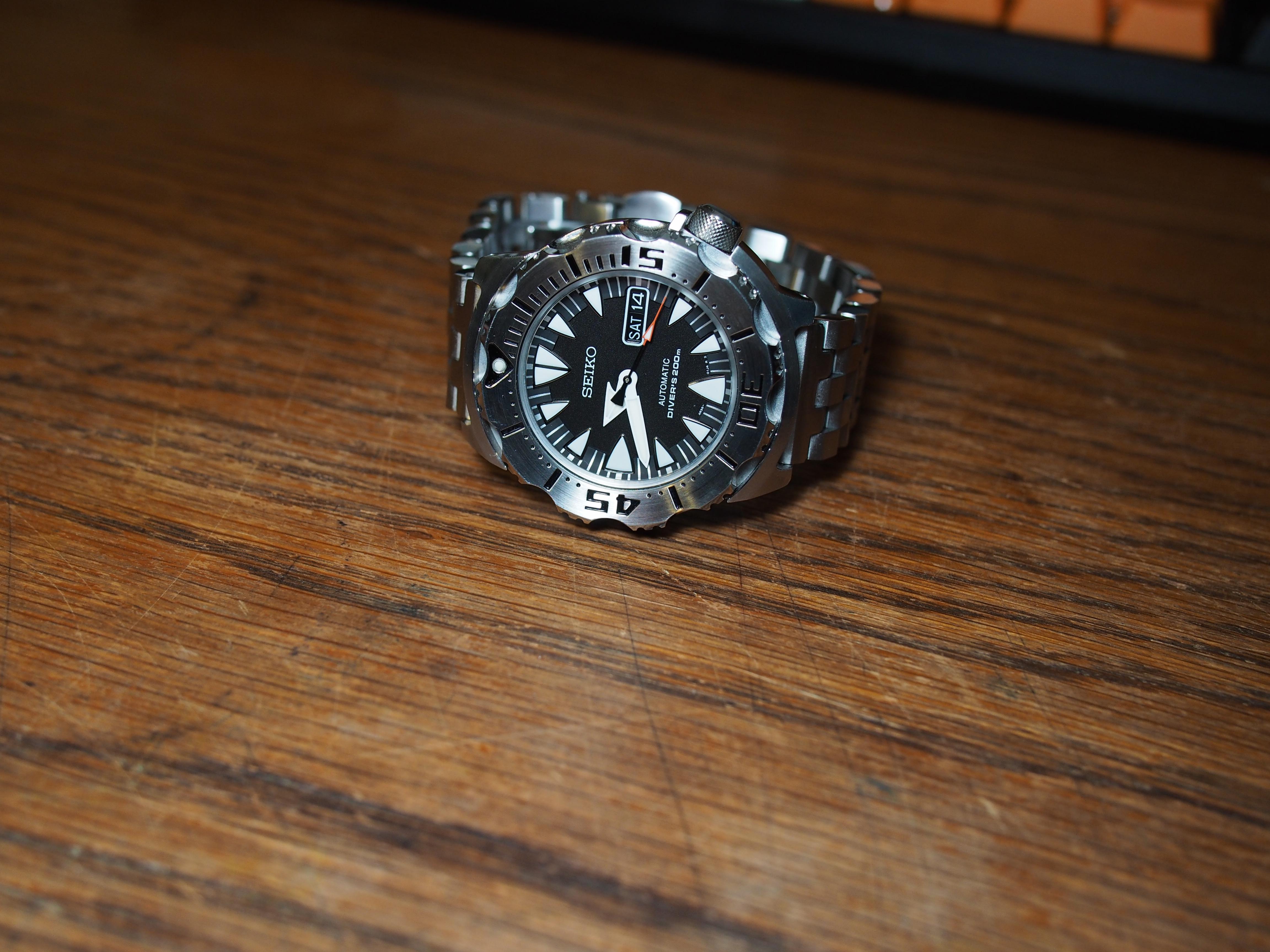 WTS: Seiko Black Monster, SRP307 w/ Super Engineer II + Straps ...