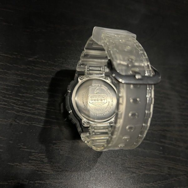 G-Shock Casio DW5600SKE-7 (Clear) Men's Sport Digital Analog Rubberized ...
