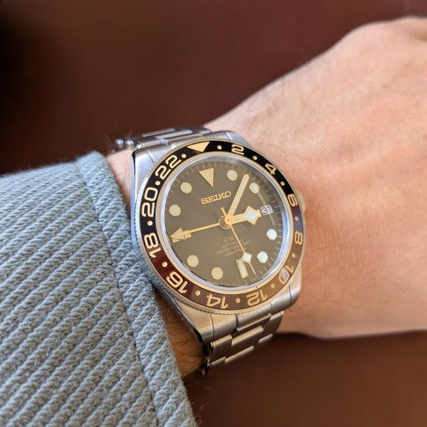 Seiko Mod BB58 GMT Root Beer 39mm | WatchCharts Marketplace