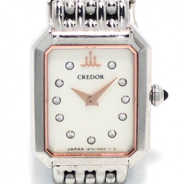 [New] [Used] SEIKO CREDOR Signo watch 11P diamond ivory | WatchCharts