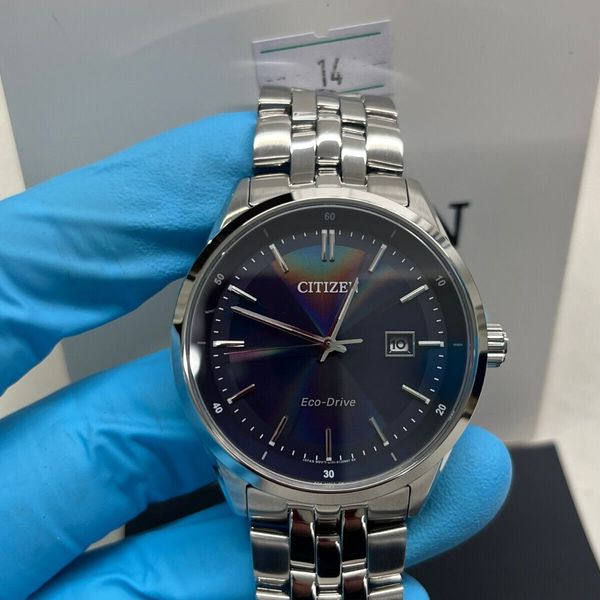 Citizen Men's Bracelet Blue Dial Eco-Drive Watch - BM7251-53L NEW | WatchCharts Marketplace