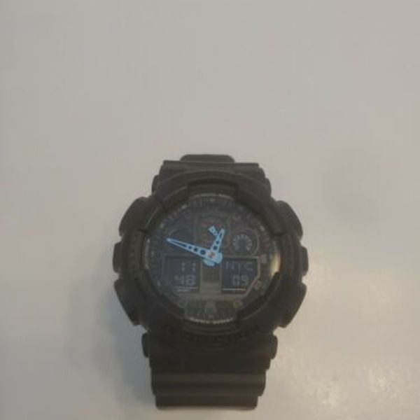 Casio G-Shock 5081 GA-100C Digital and Analog Watch blue hands | WatchCharts