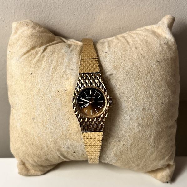 RARE: Vintage 1960s BULOVA N7 Tigers Eye Dial Mechanical Ladies ...