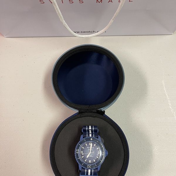 Blancpain X Swatch Scuba Fifty Fathoms Atlantic Ocean Bioceramic New /w ...