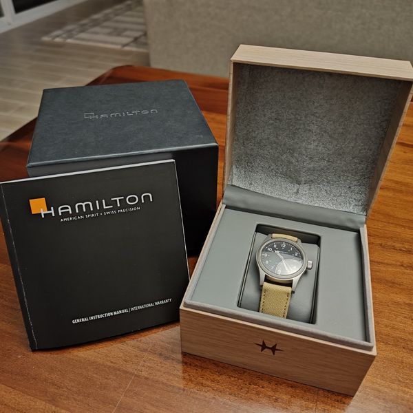 Hamilton Khaki Field Mechanical 38mm Reference H694190 (Box & Papers ...