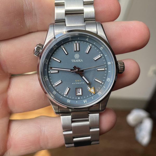 [WTS] Traska Venturer GMT Steel Blue - Full Kit | WatchCharts Marketplace
