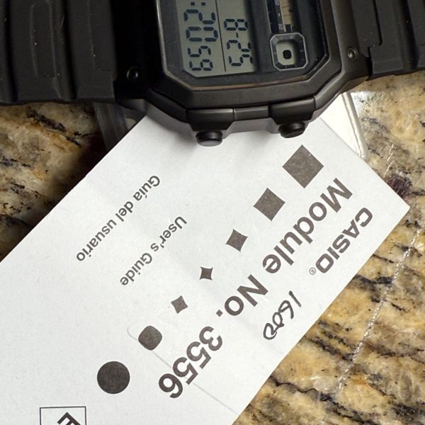 Modded Casio Watc WS-1600 â Full Metal Case and blacked out face ...
