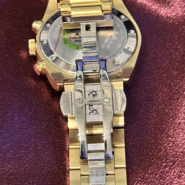 Movado Bold Verso Men's Gold Tone PVD Stainless Chronograph Quartz ...