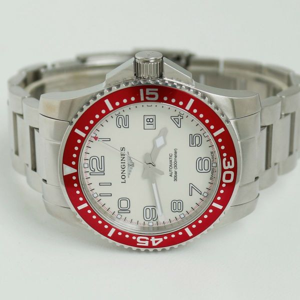 LONGINES HydroConquest Automatic Ref. L3.695.4 Stainless steel Red ...
