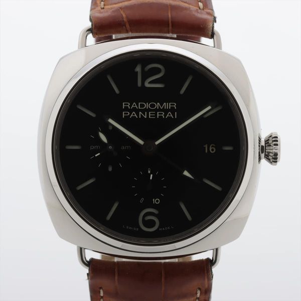 [Pre-owned] Panerai Radiomir 10 Days PAM00323 SS x Leather AT Black ...