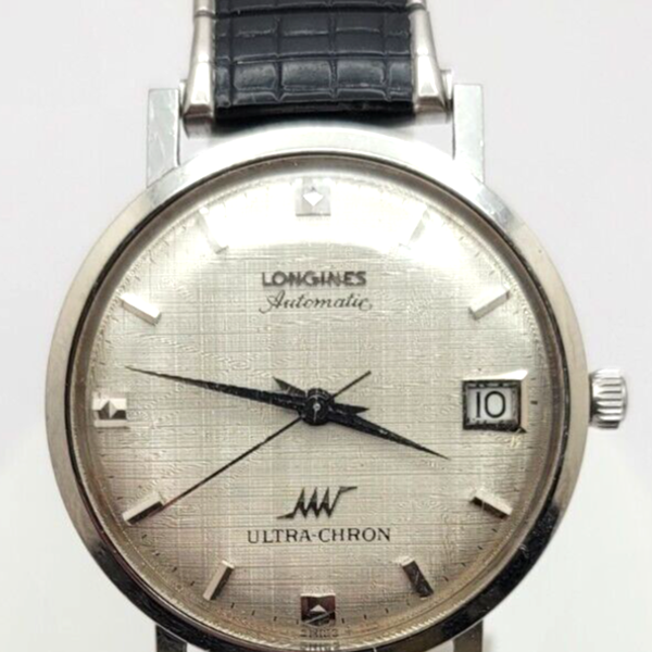 Vintage Longines Ultra Chron Automatic Menâ s Watch rare textured dial ...
